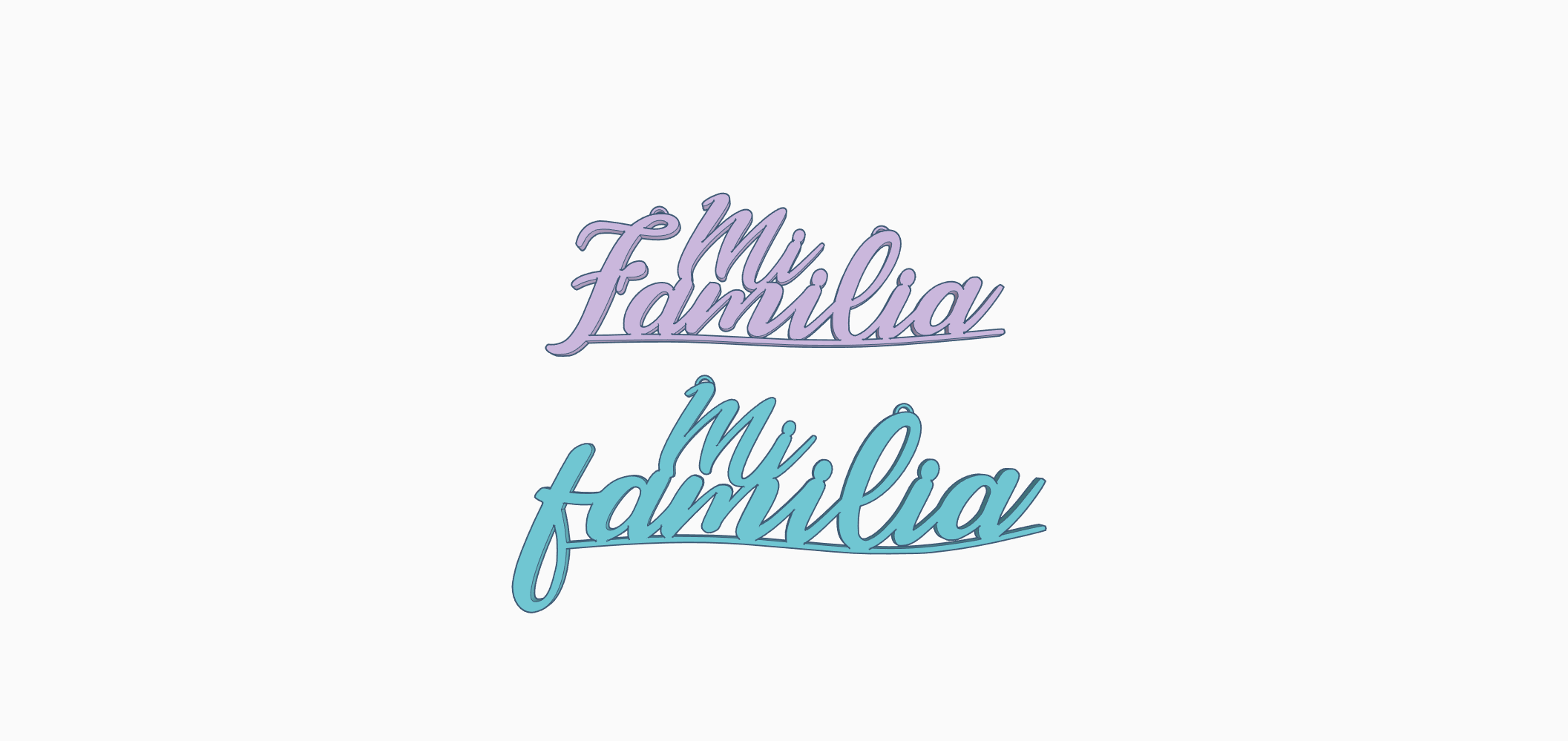 Free 3D file Mi Familia Sign 🎆・3D printing design to download・Cults