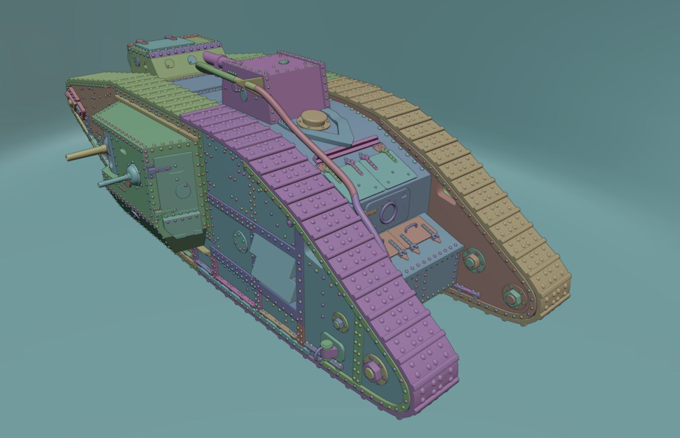 STL file Mark V male 1/35 1/72 ♂️・3D printable model to download・Cults