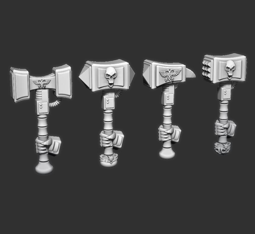Free STL file Thunder Hammers 🌩️・3D printable design to download・Cults