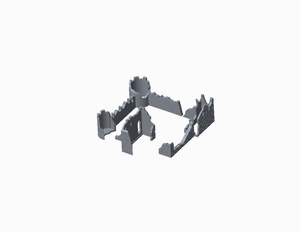 Free STL file Castle ruin 🏰・3D print design to download・Cults