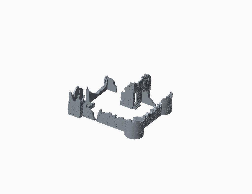 Free STL file Castle ruin 🏰・3D print design to download・Cults