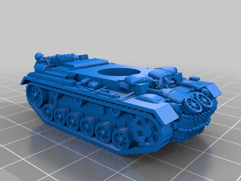 Free STL file Pz3 with stowage・3D printer model to download・Cults
