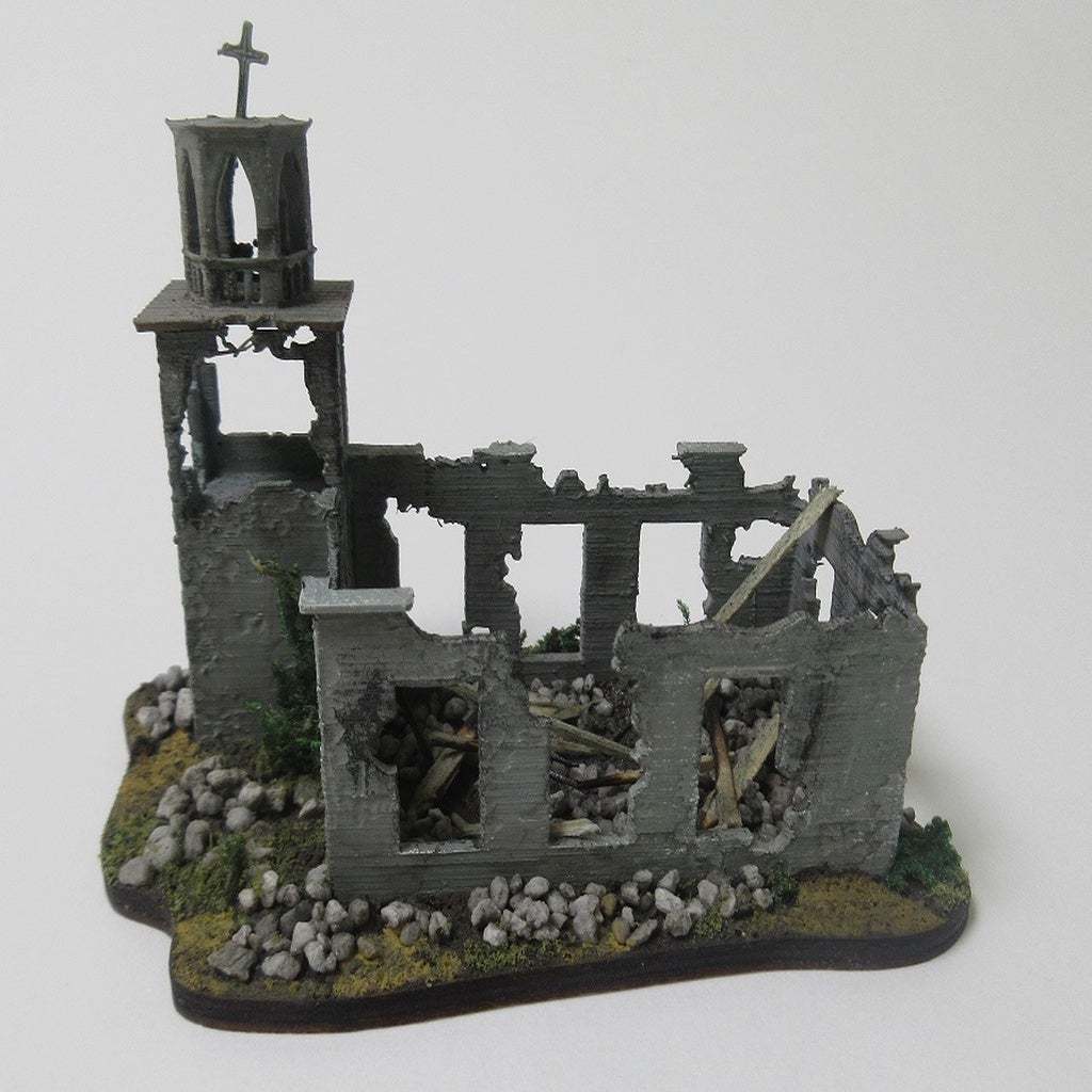 Free STL file Ruined Church 28mm scale ⛪・3D print model to download・Cults