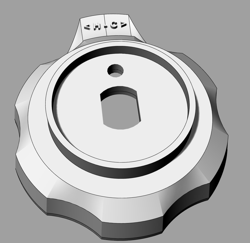 Free STL file Concentric Shower Knobs・3D printer design to download・Cults