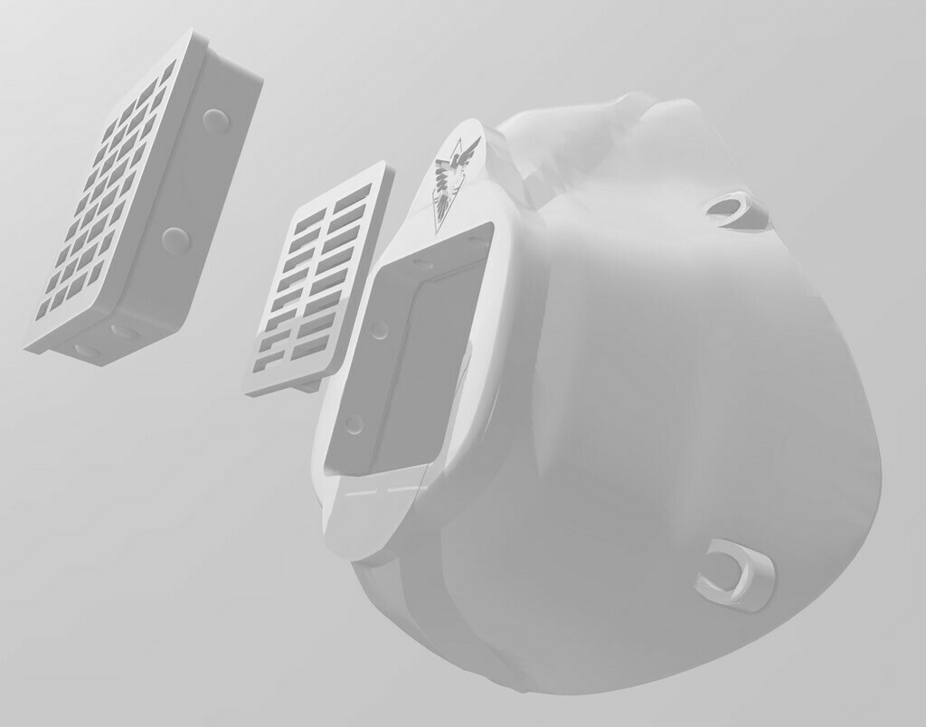 Free 3D file Mask with Filter Box・3D print object to download・Cults