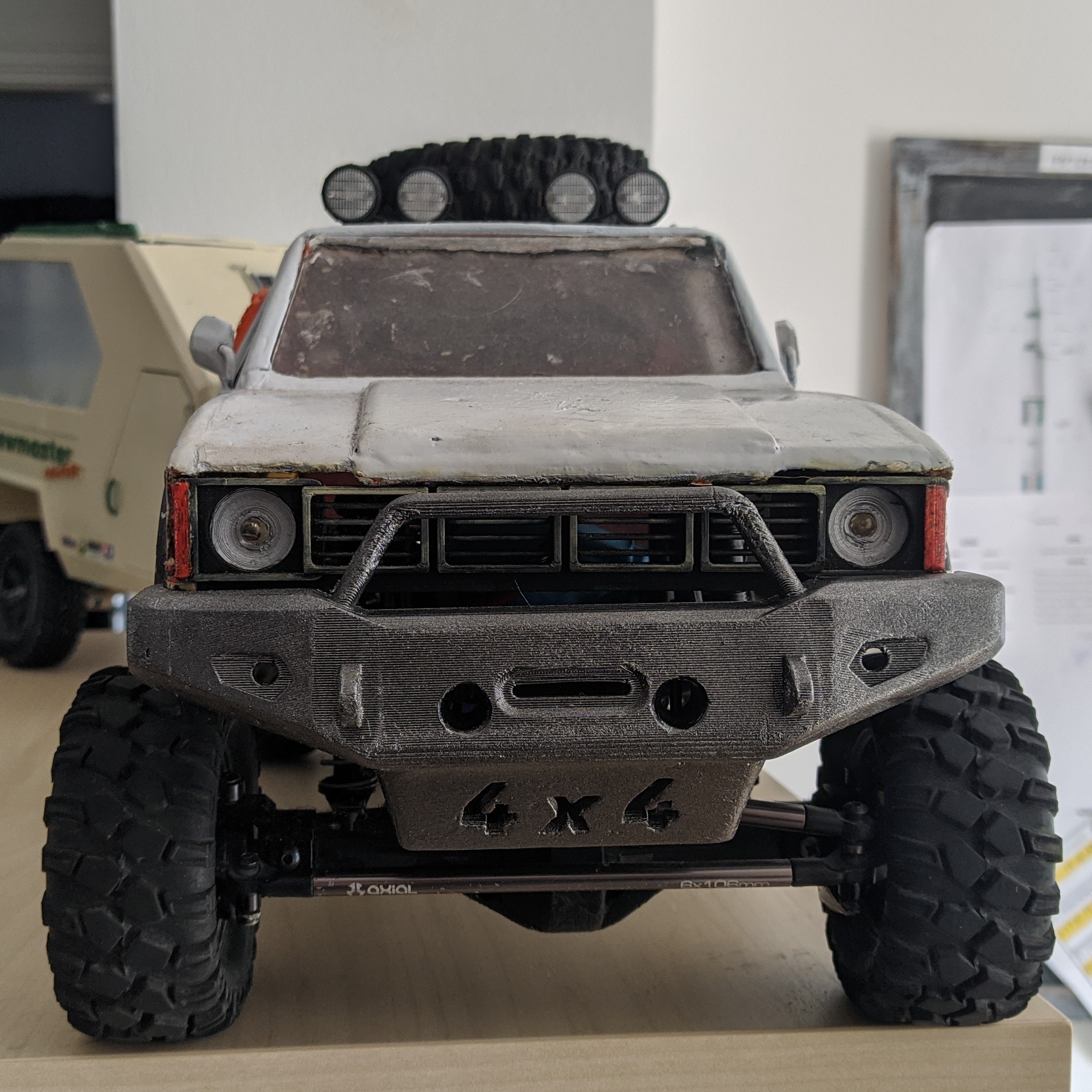 STL file Scale offroad bumper for Axial scx10・3D printing idea to ...