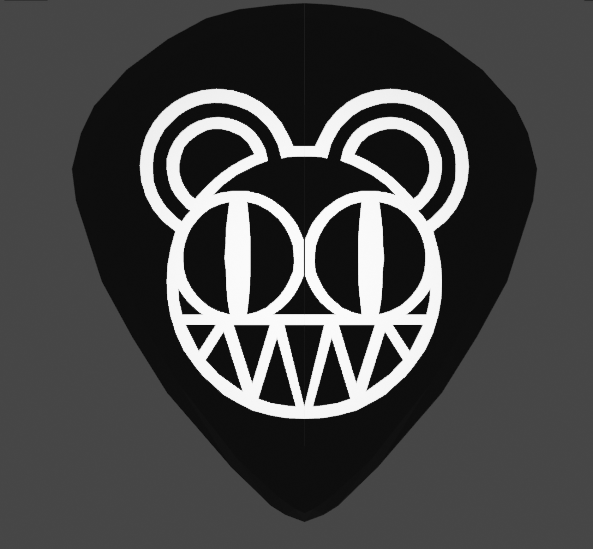 STL file Radiohead pick・Model to download and 3D print・Cults