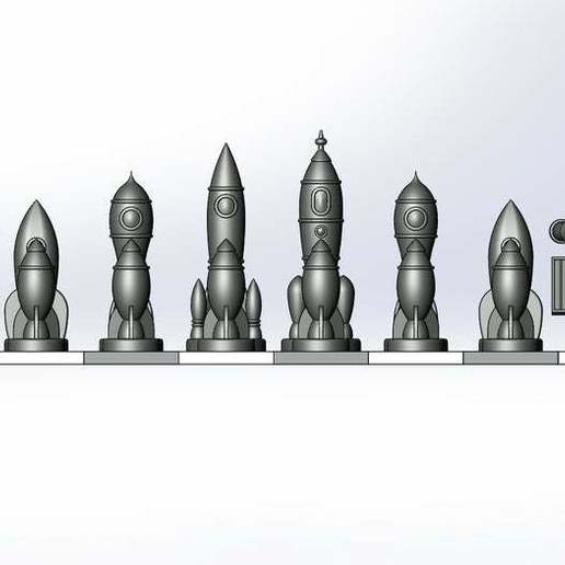 Download free STL file Rocket chess • 3D printing model ・ Cults