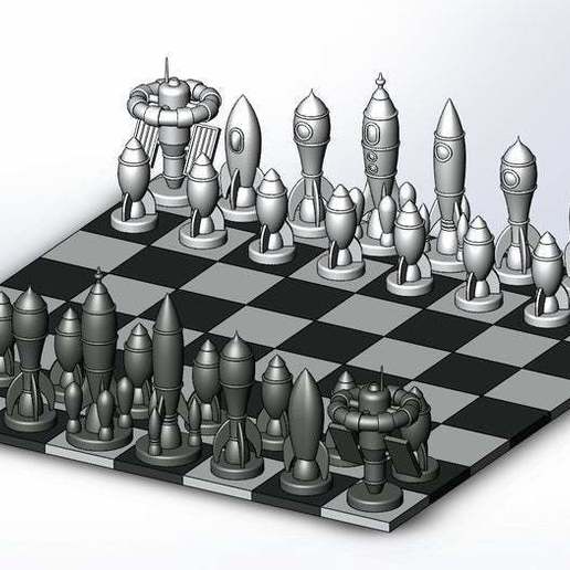 Download free STL file Rocket chess • 3D printing model ・ Cults