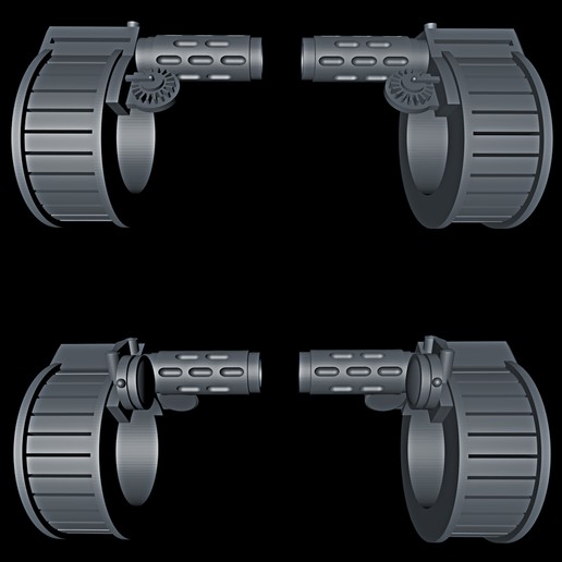 Download STL file Deadshot's Wrist Guns • 3D print model ・ Cults