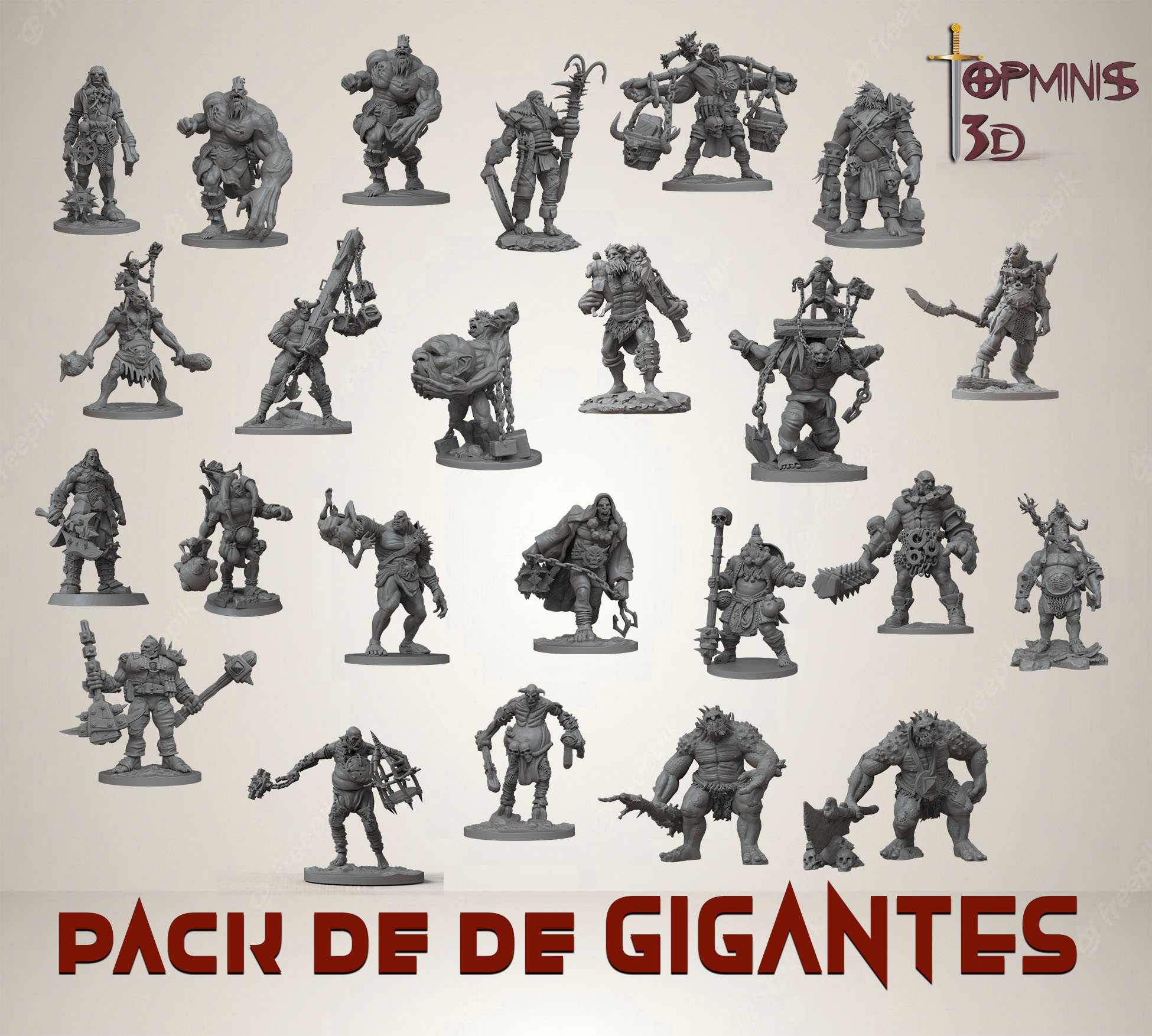 STL file GIANTS FOR WARHAMMER AND D&D ⚔・3D printable model to download ...