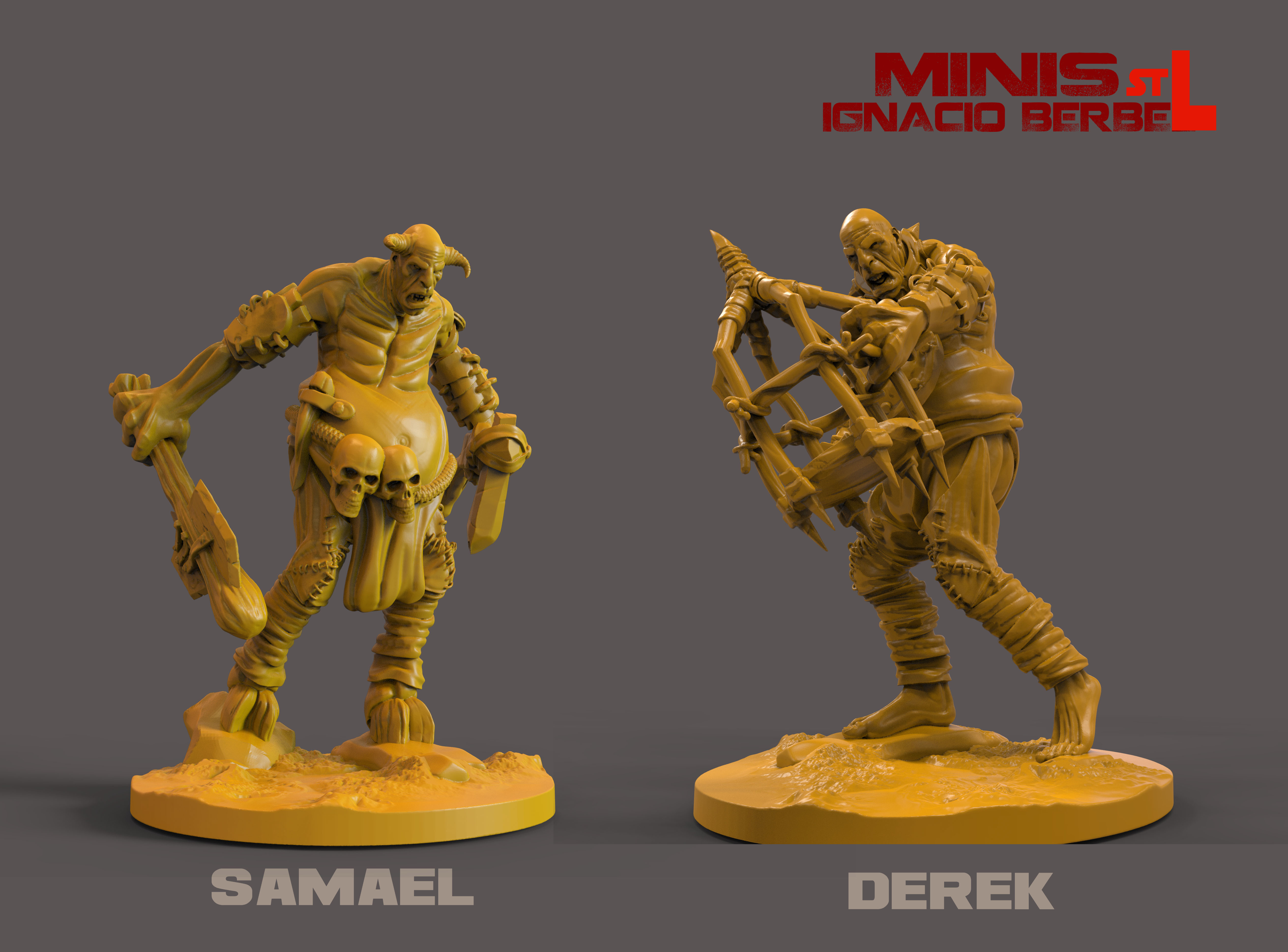 3D file 2 GIANTS IN STL・3D printable model to download・Cults