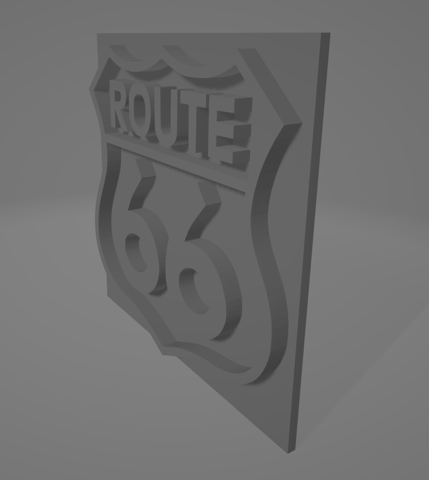 STL file Route 66 Logo・3D print model to download・Cults