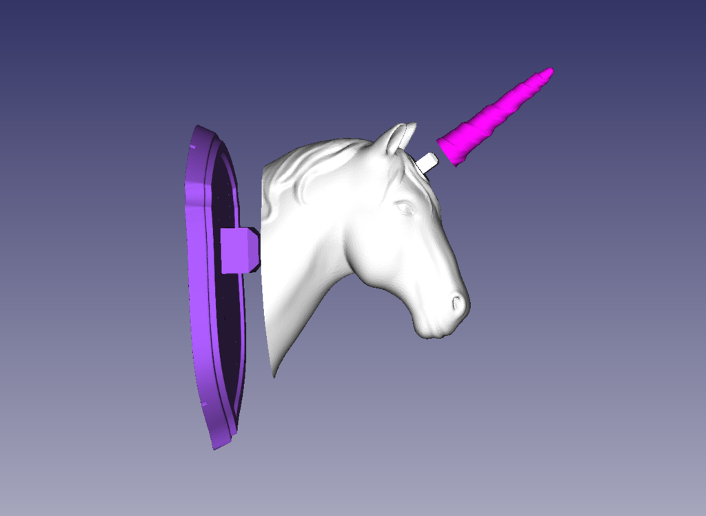 Free STL file Unicorn Wall Plaque 🦄・3D printable model to download・Cults