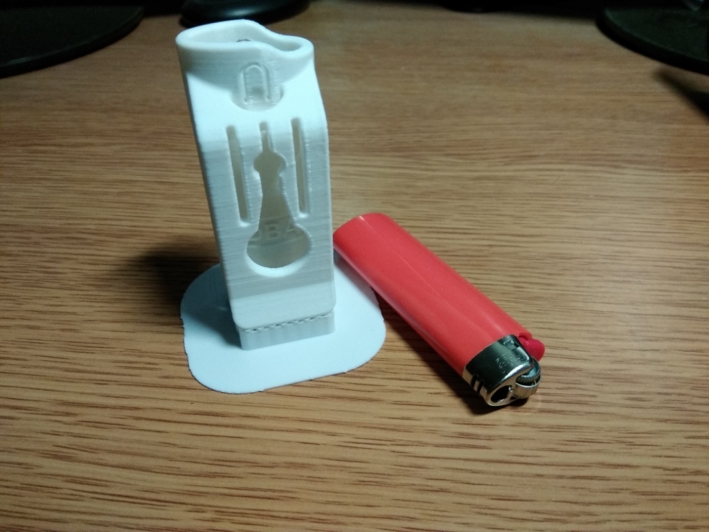 STL file BIC Lighter Maxi Case 👽・3D print model to download・Cults