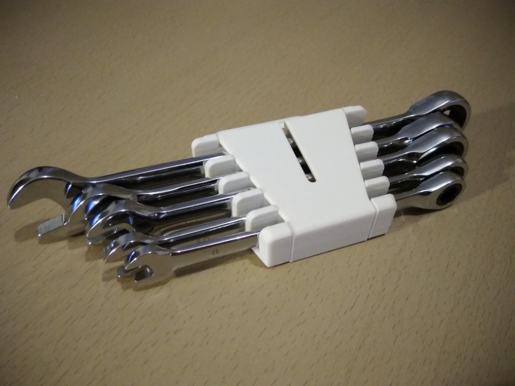STL file Wrench Holder 5SL 🔧・3D printer design to download・Cults