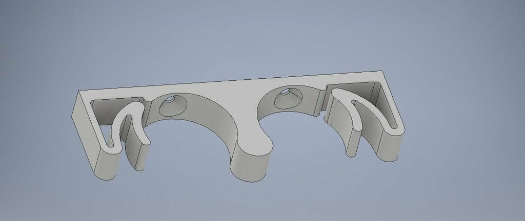 Free STL file 2 Tubes holder Ø40mm・3D printing template to download・Cults