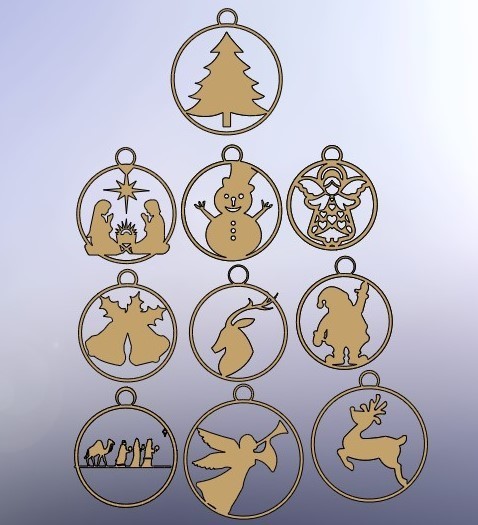 Archivo 3D Paquete de esferas navideñas・Plan imprimible en 3D para ...