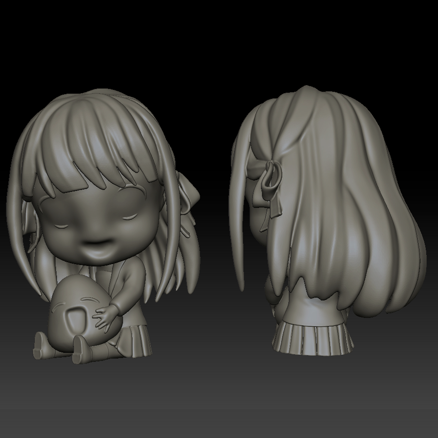 Файл STL Chibi girl・Дизайн для загрузки и 3D-печати・Cults