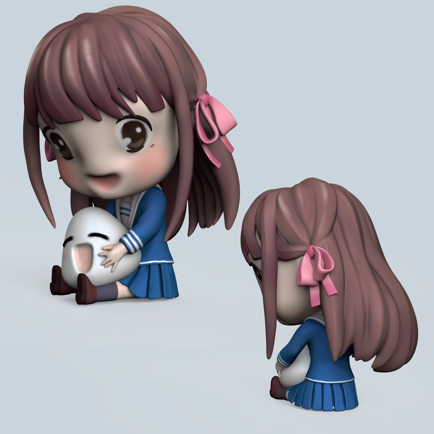 STL file Chibi girl・Design to download and 3D print・Cults