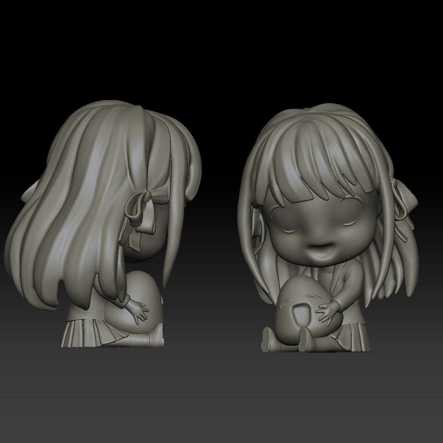 STL file Chibi girl・Design to download and 3D print・Cults