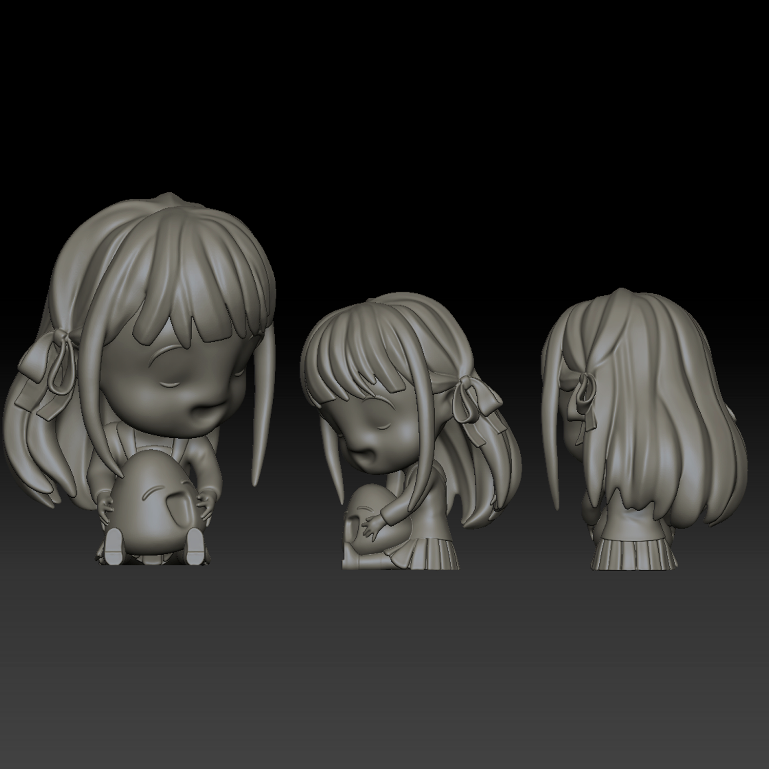 STL file Chibi girl・Design to download and 3D print・Cults