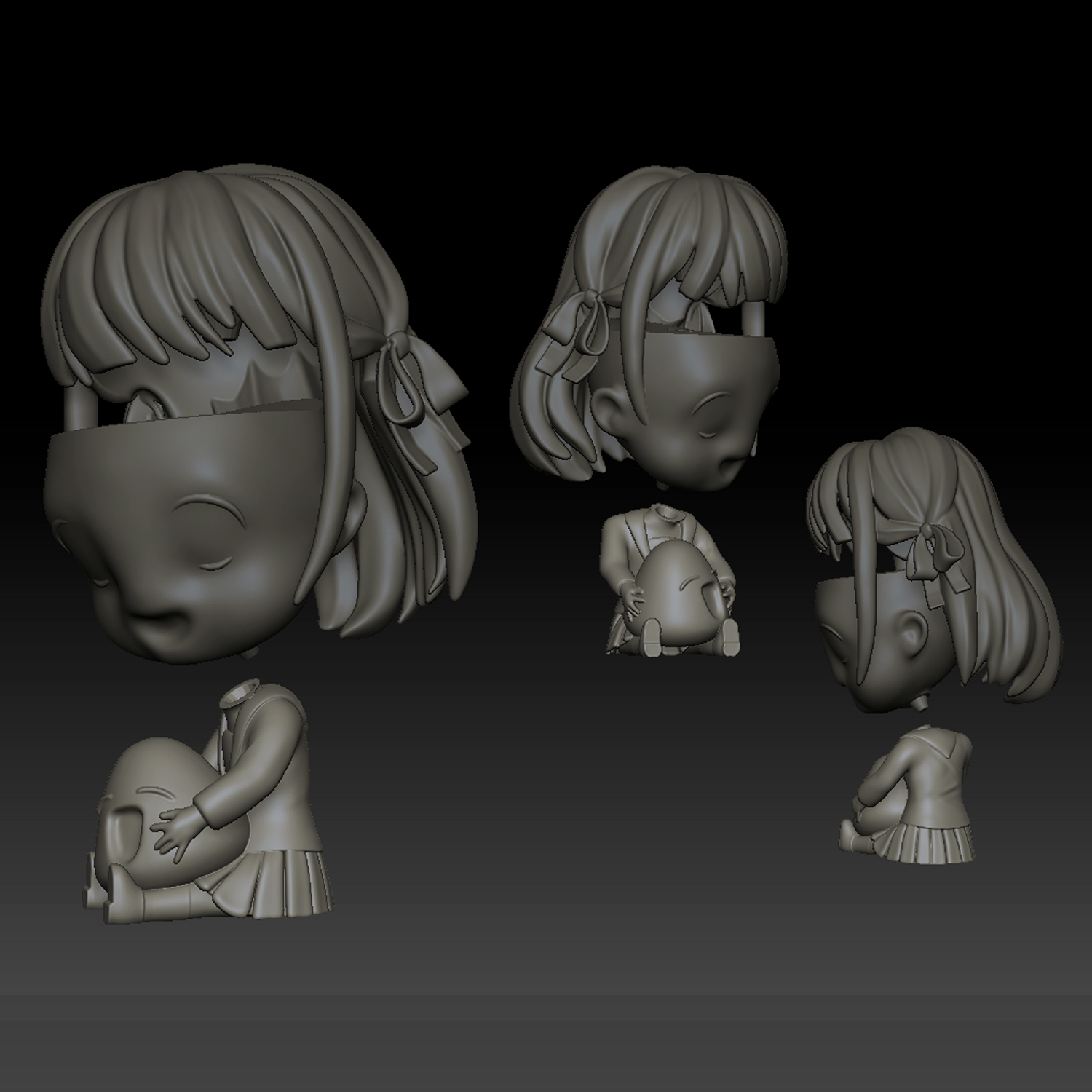 Файл STL Chibi girl・Дизайн для загрузки и 3D-печати・Cults