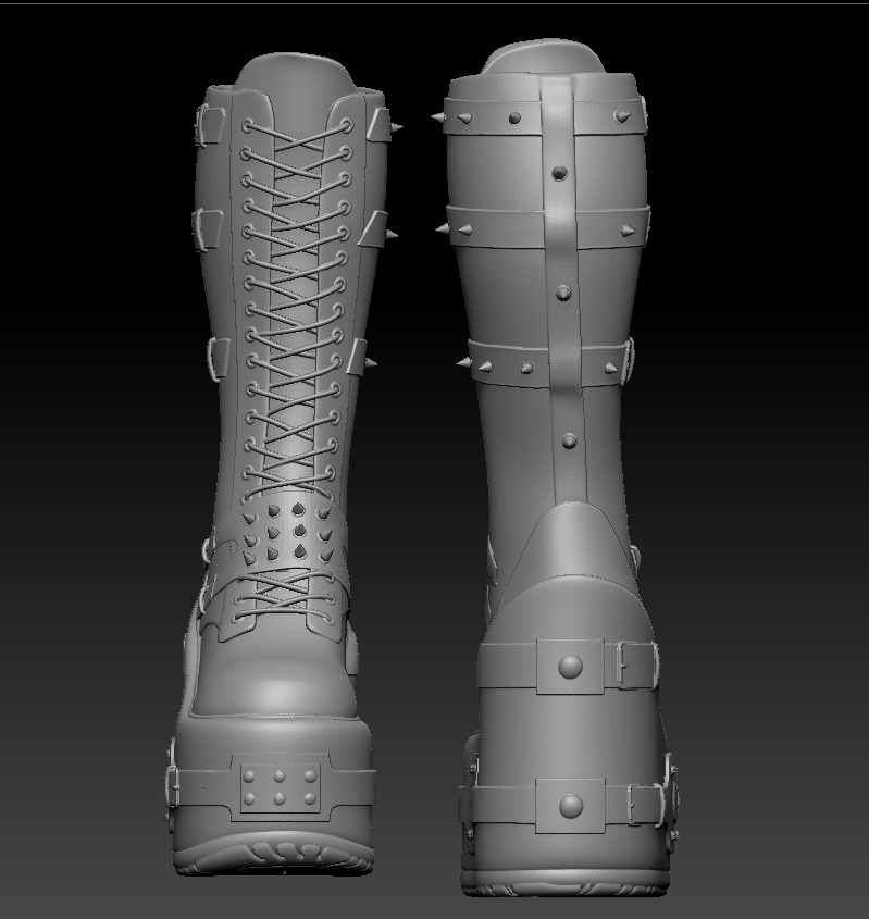 STL file gothic boots 🦶・Design to download and 3D print・Cults