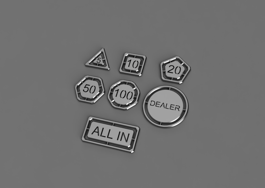 STL file Cutout Poker chips・3D print design to download・Cults