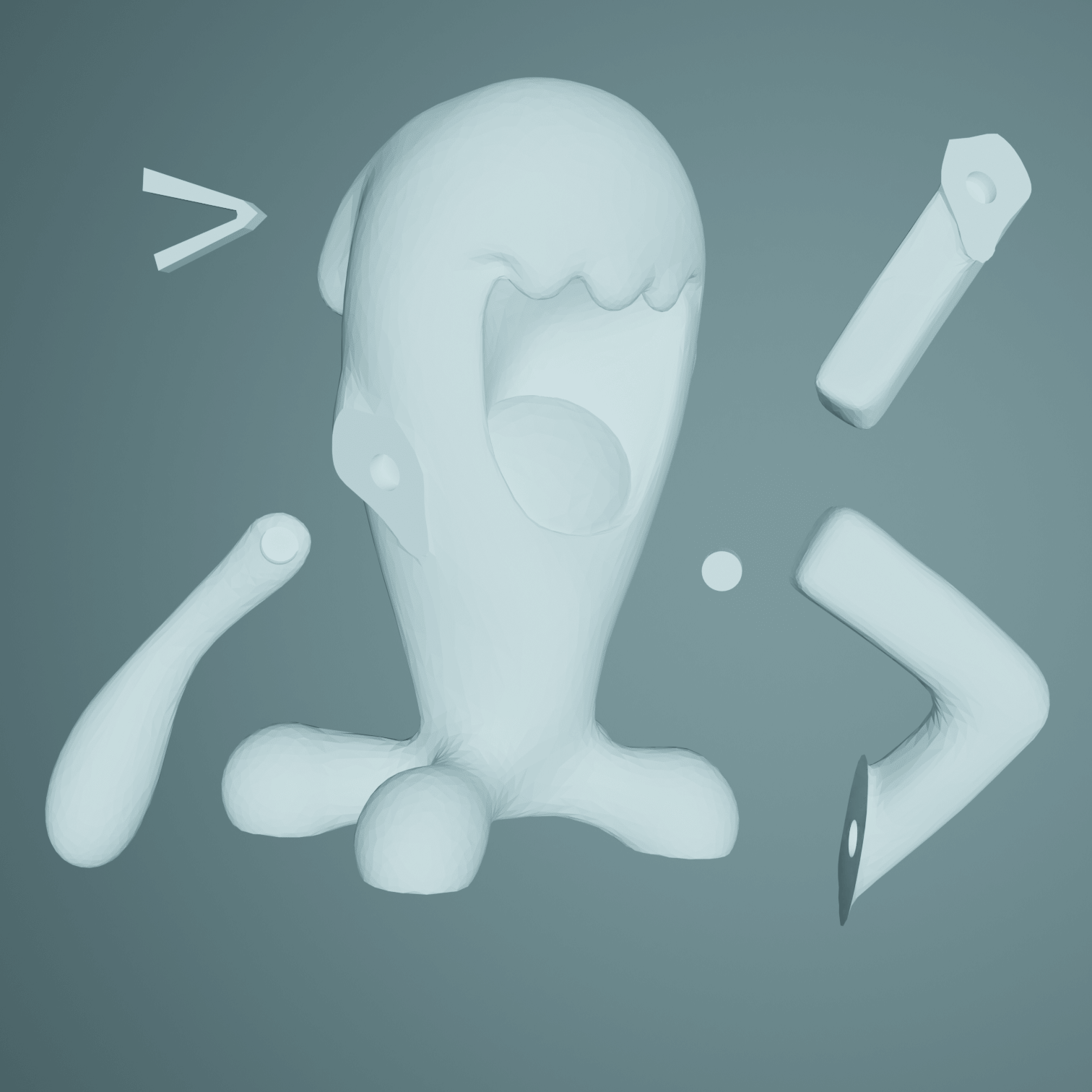 3D file WOBBUFFET (POKEMON)・Template to download and 3D print・Cults