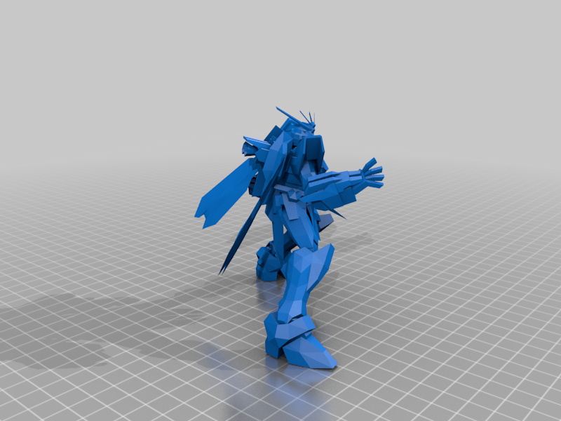 Free STL file Mobile Fighter G Gundam Low Poly Collection・3D print ...