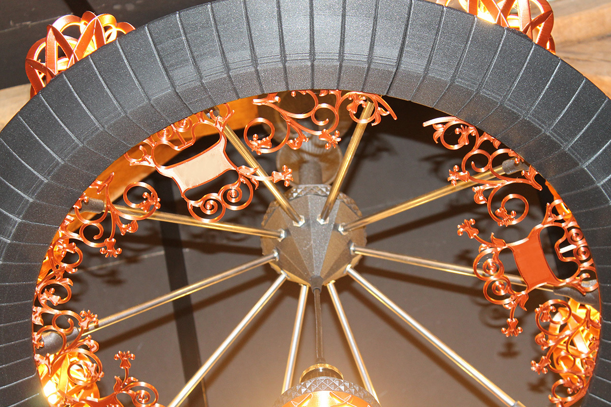 Download STL file Monumental design chandelier 11 light sources • 3D ...