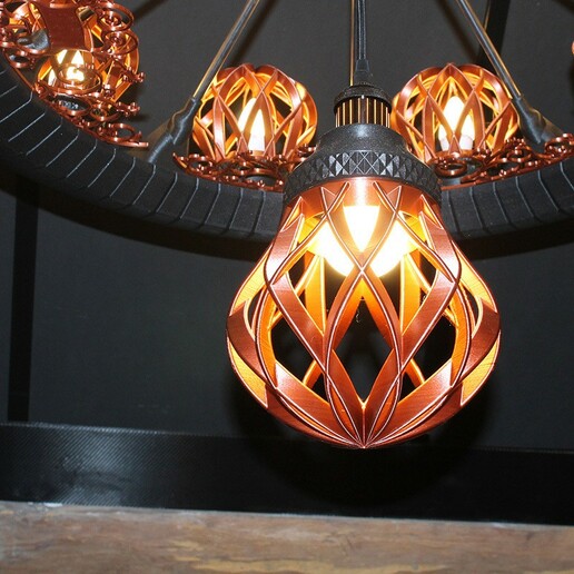 Download STL file Monumental design chandelier 11 light sources • 3D ...