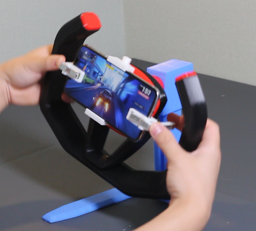 3D file Gaming Steering Wheel for mobile・3D print design to download・Cults