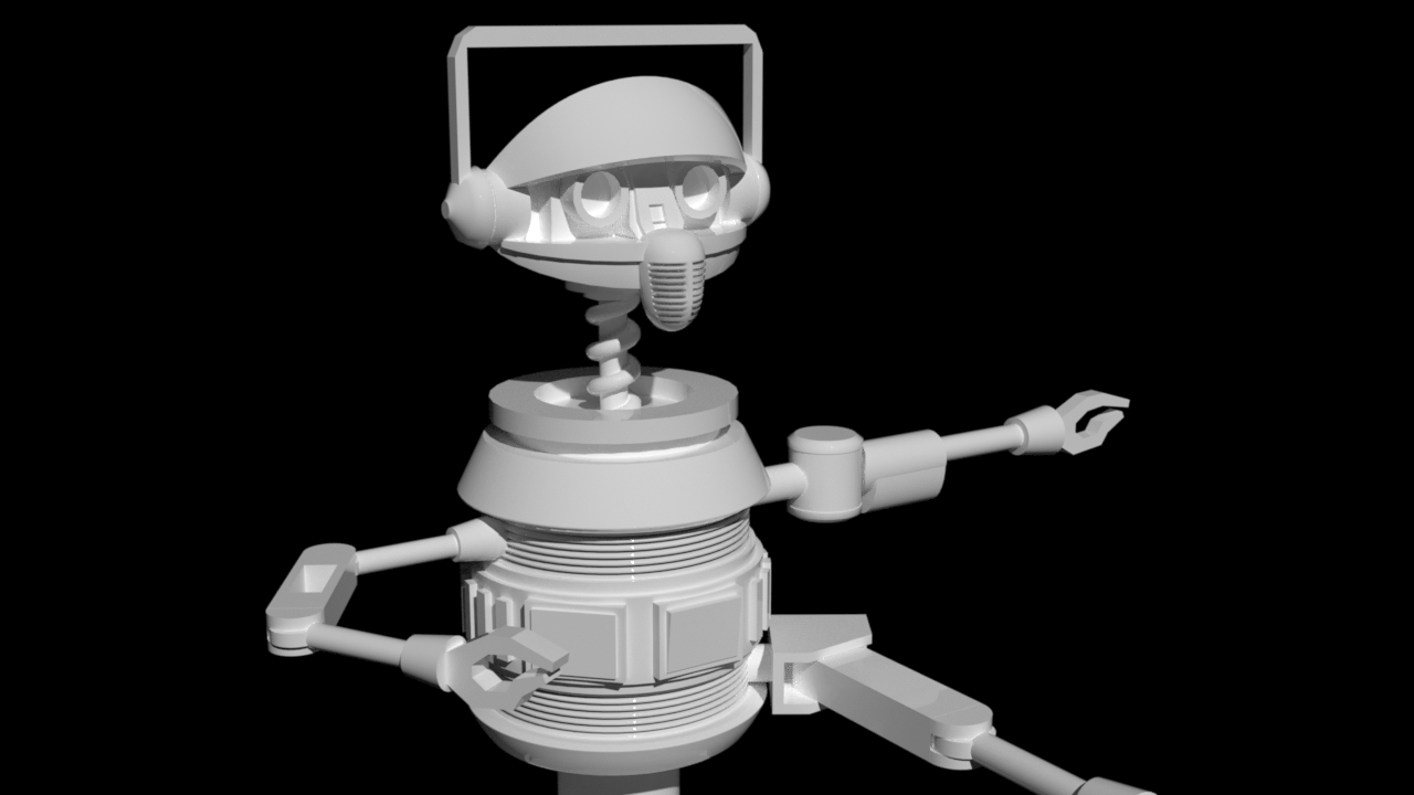 STL file DJ R-3X droid from Galaxy's Edge 🤖・Model to download and 3D ...