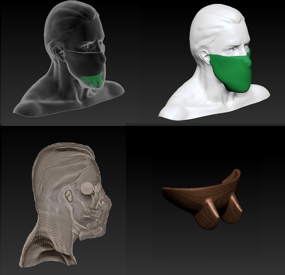 OBJ file Avoiding Cloudy Glasses for mask carrier・3D print design to ...