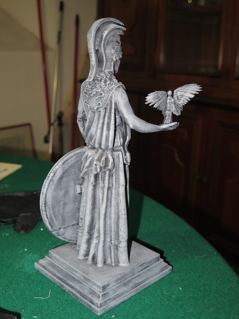 OBJ file Athena statue for dioramas and mithcloth・3D printing idea to ...