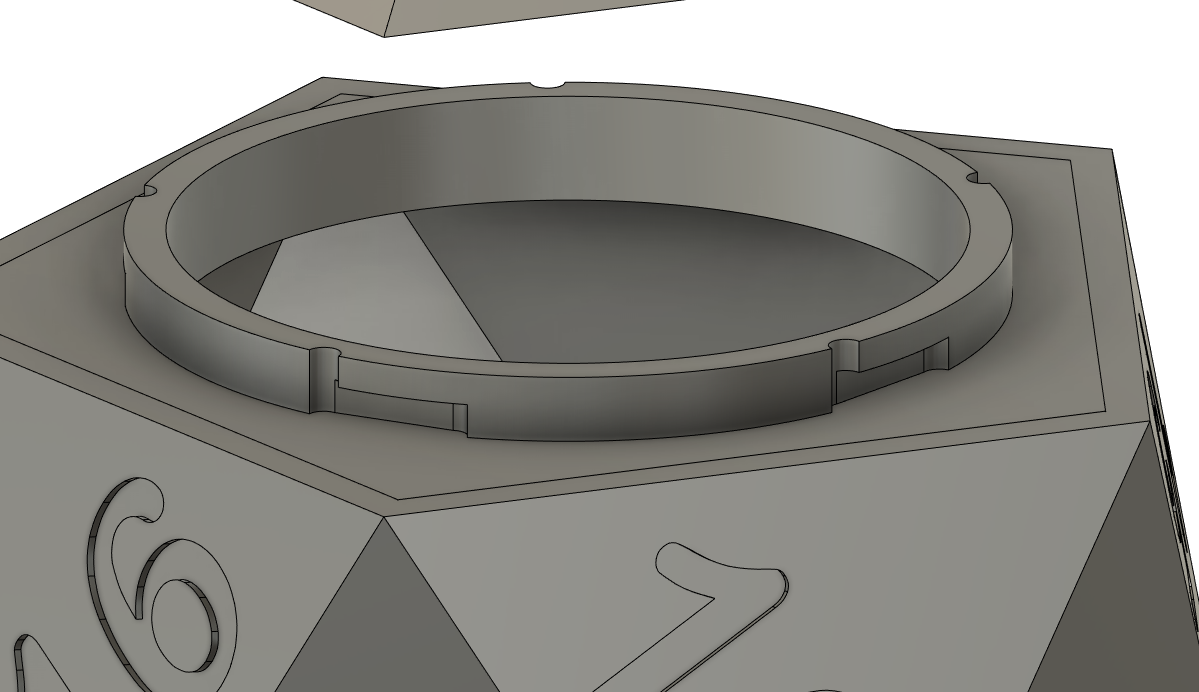 STL file D20 Shaped Dice Box・3D printing idea to download・Cults