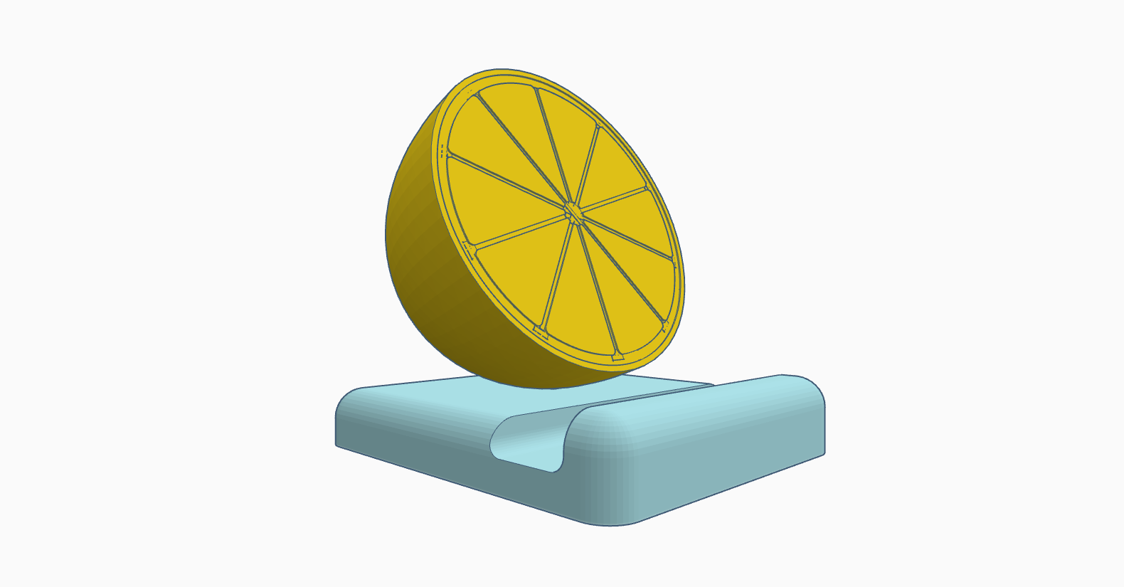 STL file Fruit Shaped Phone Stand - Lemon 📞・3D printer model to ...