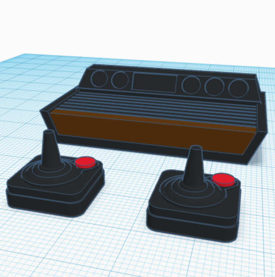 Fichier STL gratuit Atari 2600 à l'échelle 5 mm・Design pour impression ...