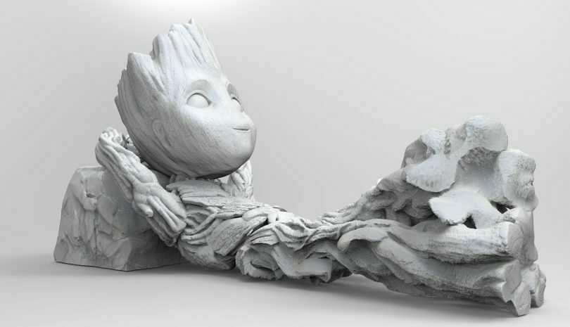 Free 3D file Groot・3D printer model to download・Cults