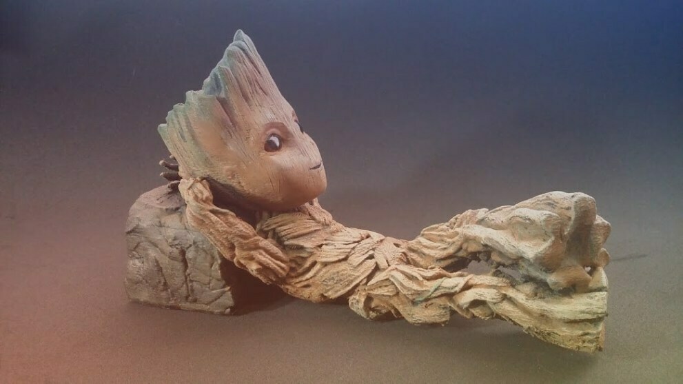 Free 3D file Groot・3D printer model to download・Cults