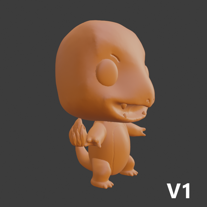 Archivo STL Charmander Funko・Modelo de impresión 3D para descargar・Cults