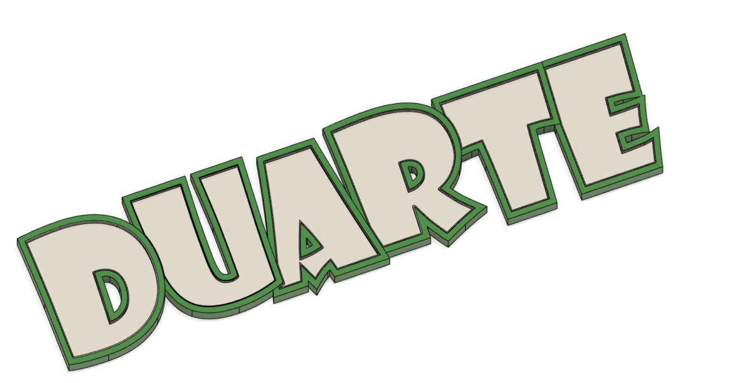 3D file Duarte nameled・3D printer model to download・Cults
