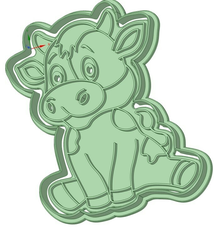 STL file BULL COOKIE CUTTER・3D print model to download・Cults