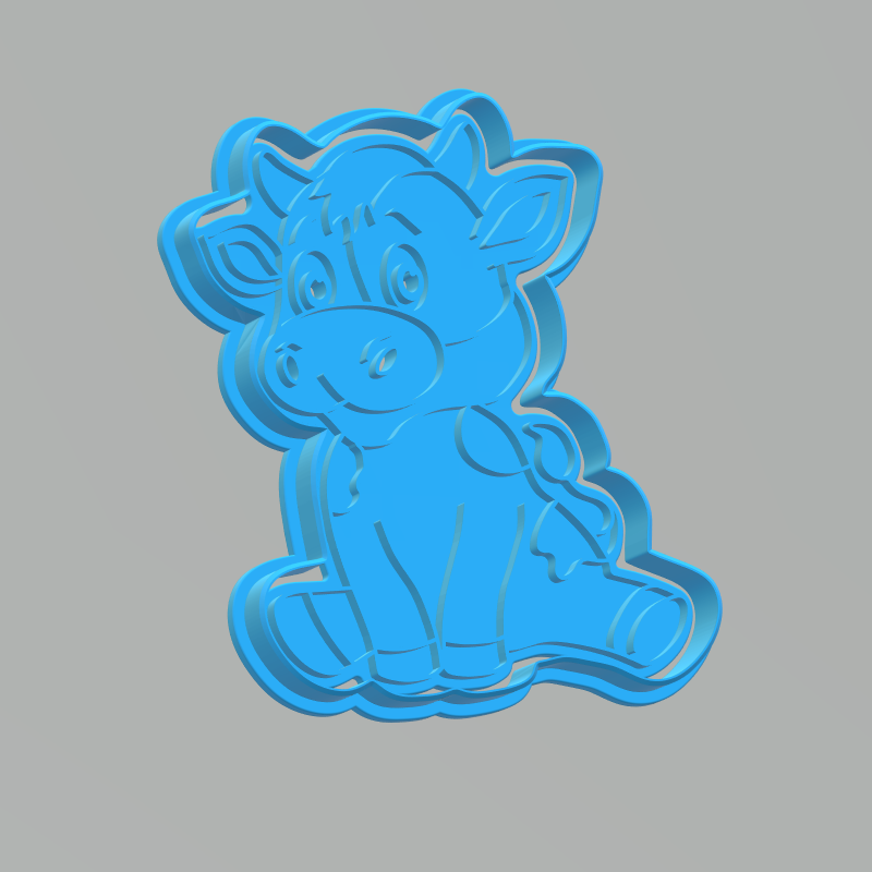 STL file BULL COOKIE CUTTER・3D print model to download・Cults