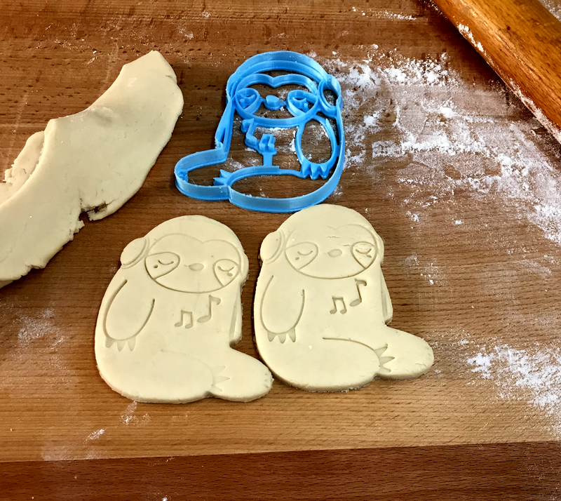 STL file sloth music COOKIE CUTTER・3D printer design to download・Cults