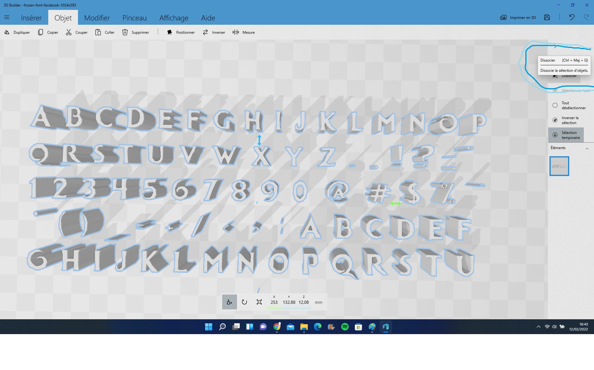 STL file Frozen Alphabet (The Snow Queen)・3D print model to download・Cults