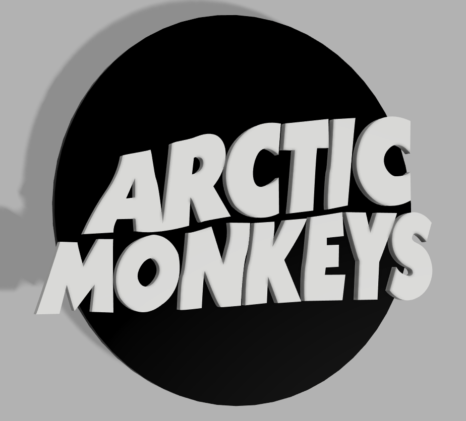 STL file Arctic Monkeys Round Sign・3D printer design to download・Cults