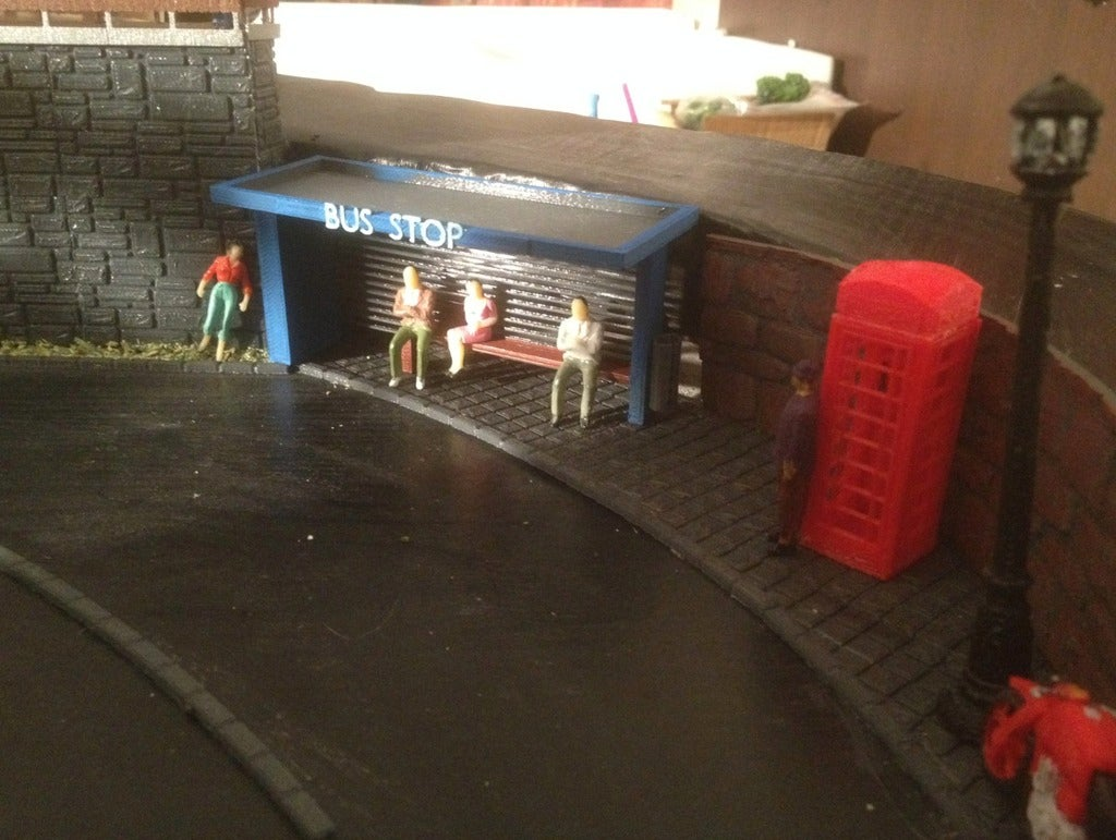 Free STL file Modern Bus Station Update・3D print design to download・Cults
